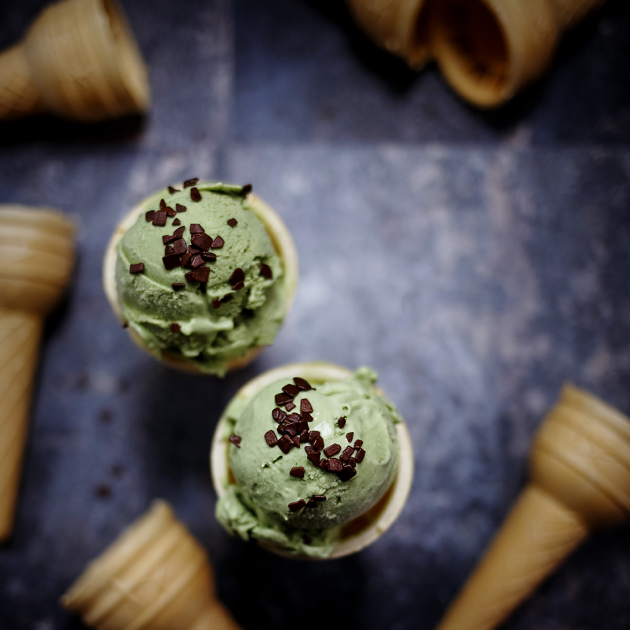 Domowe lody matcha – lody bez maszynki | Karo in the Kitchen